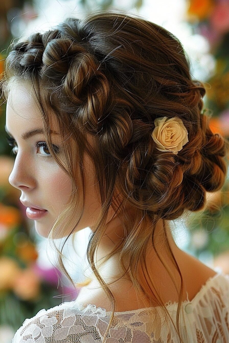 40 Stylish Updos for Medium Length Hair