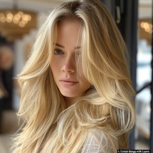 40 Glamorous Curtain Bangs with Layers